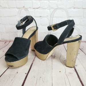 Michael Kors | Shoes | Michael Kors Mk Heels Strappy Platform Shoes ...